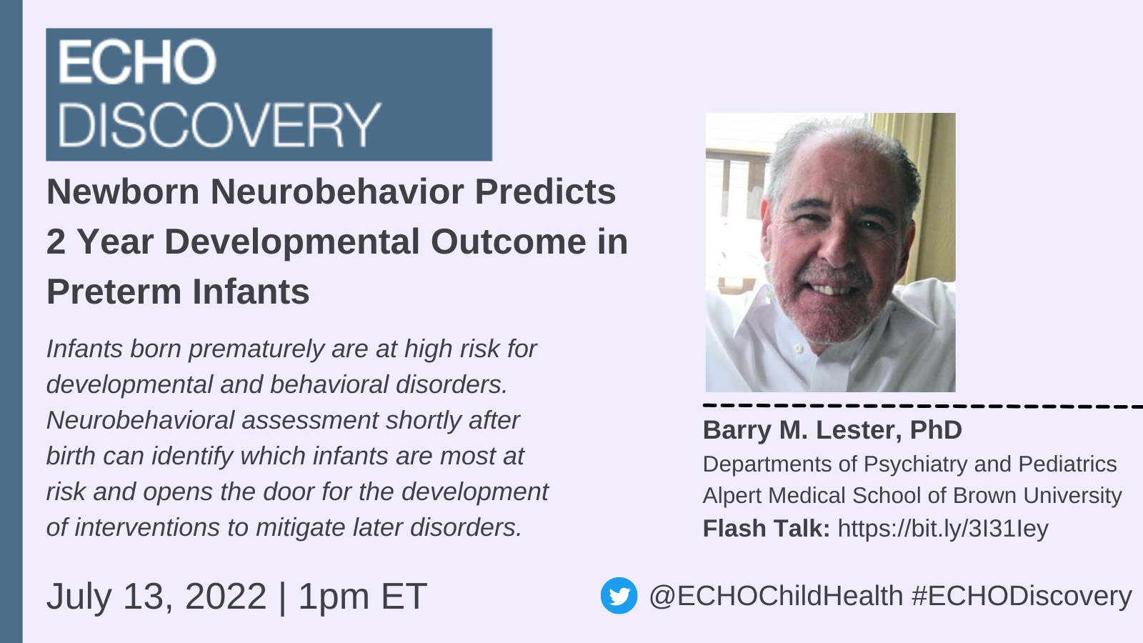 Barry M. Lester: Newborn Neurobehavior Predicts 2 Year Developmental ...